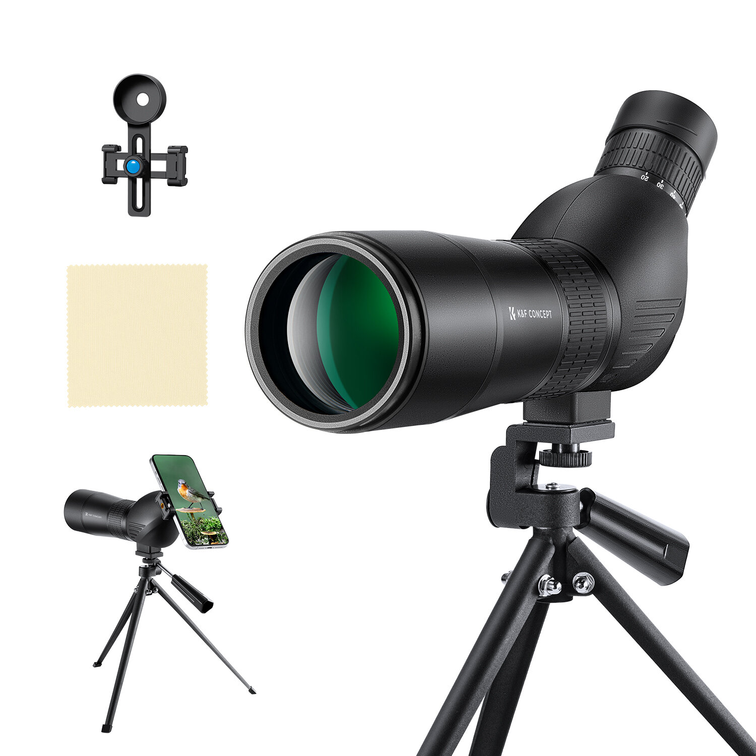 Зрительная труба K&F Concept 20-60X60 HD BAK4 KF33.033V1