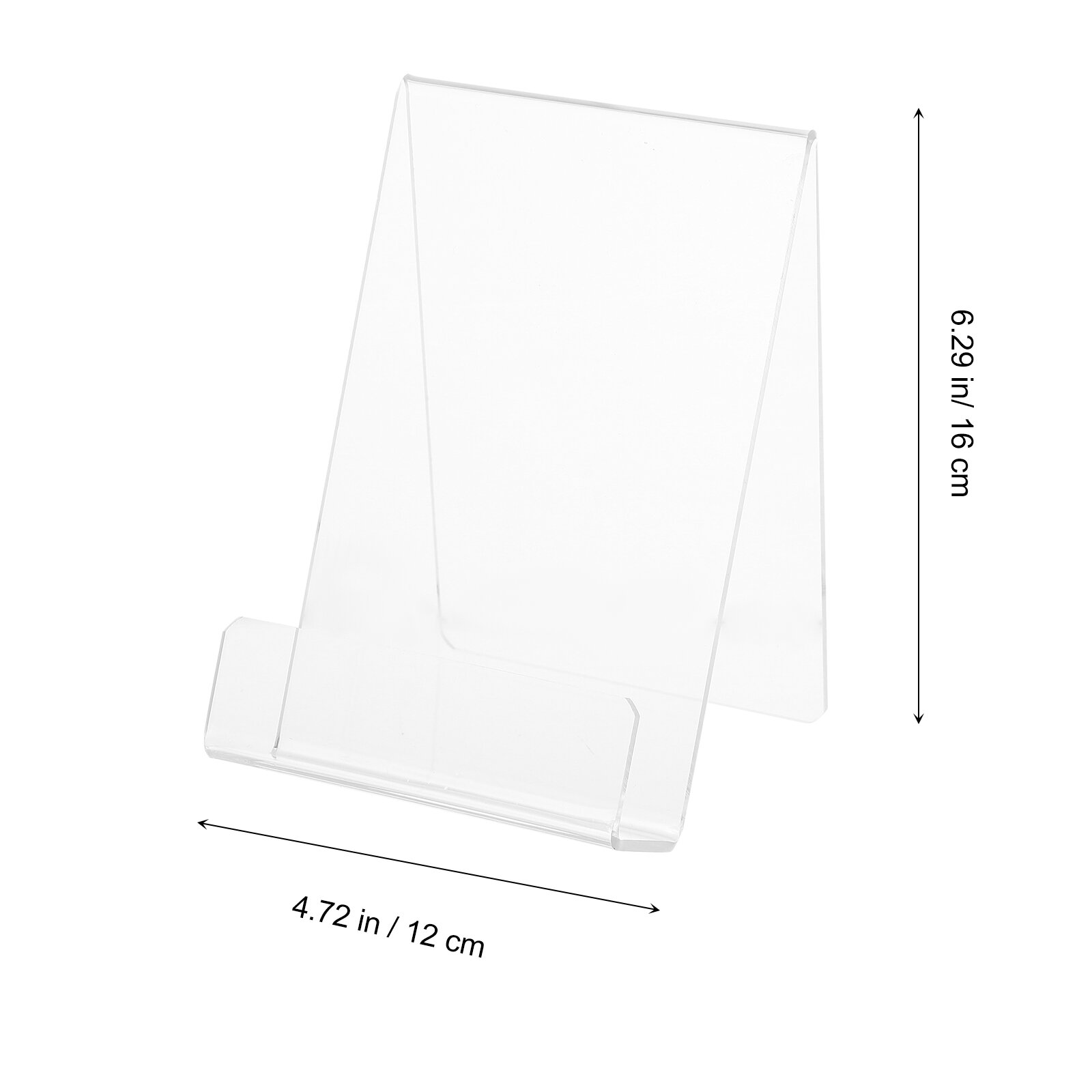 Стойка Для Книг Из Акрила Прозрачная Подставка Для Книг 1 Шт 16X12X10Cm