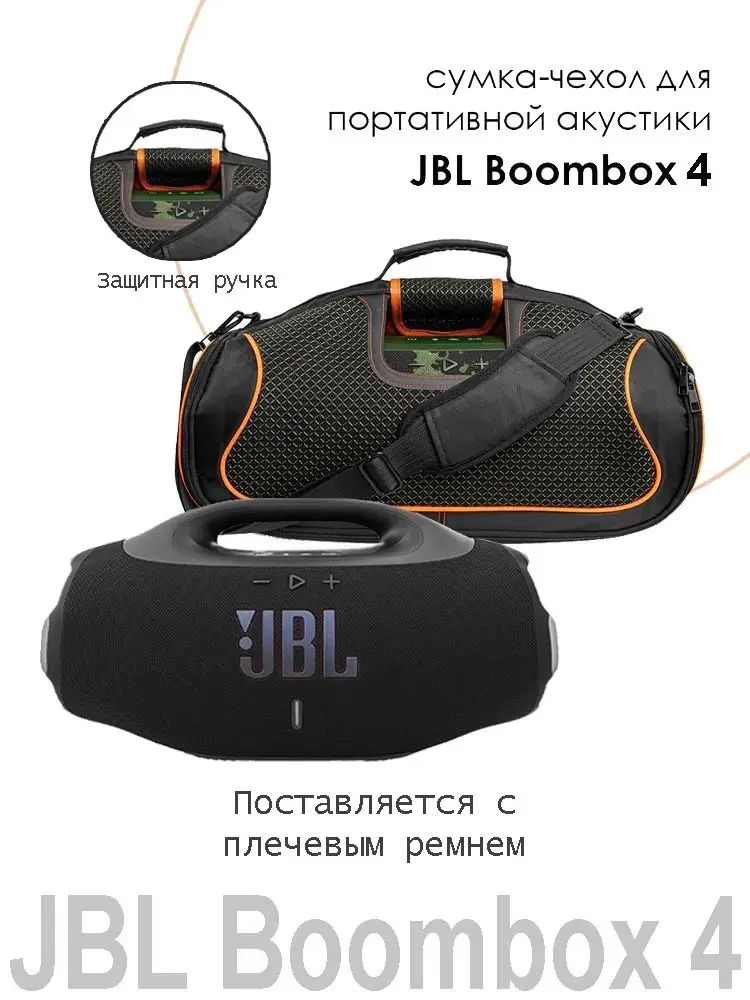 Кейс / Сумка для хранения JBL BOOMBOX4, Защитный чехол для динамикаПоставляется с сумкой для хранения