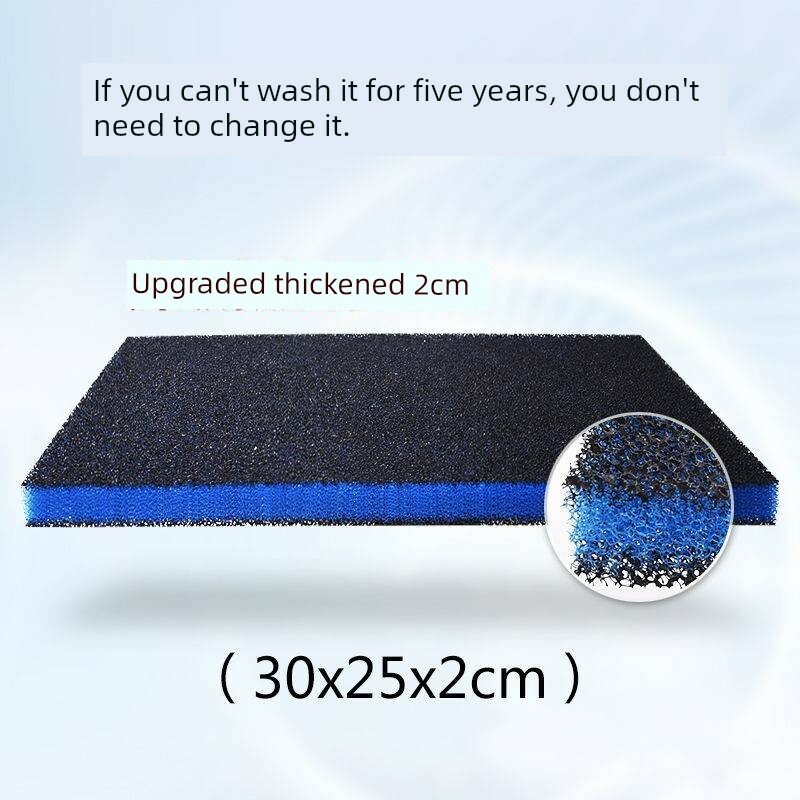 Высокоплотный фильтрующий спонж для аквариума 30x25x2см, одиночная лист, для очистки воды и фильтрации в аквариумах