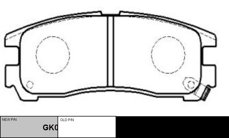 Колодки тормозные дисковые задние CTR GK0574
