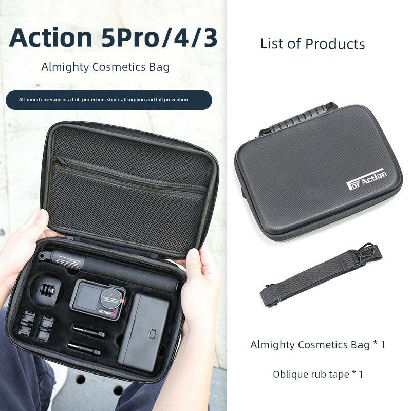 DJI Action 5 Pro/4/3 Все-в-одном водонепроницаемый чехол для камер