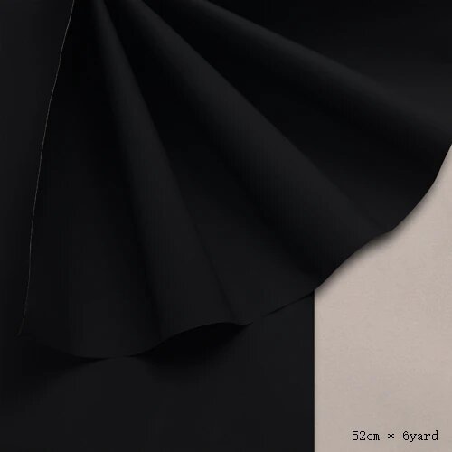 Бархатная рулонная бумага для упаковки цветов Black
