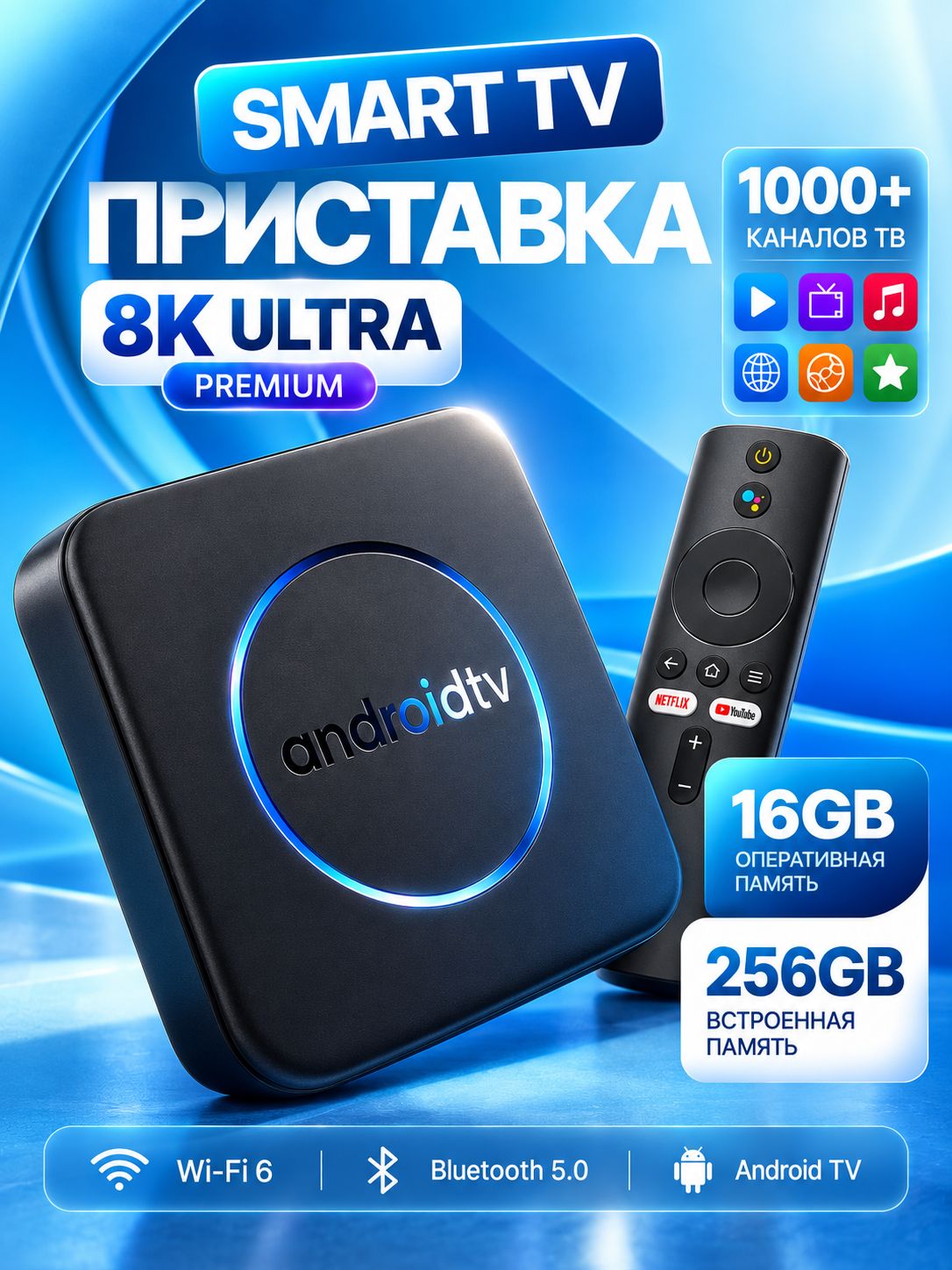 Смарт ТВ медиаплеер для телевизора