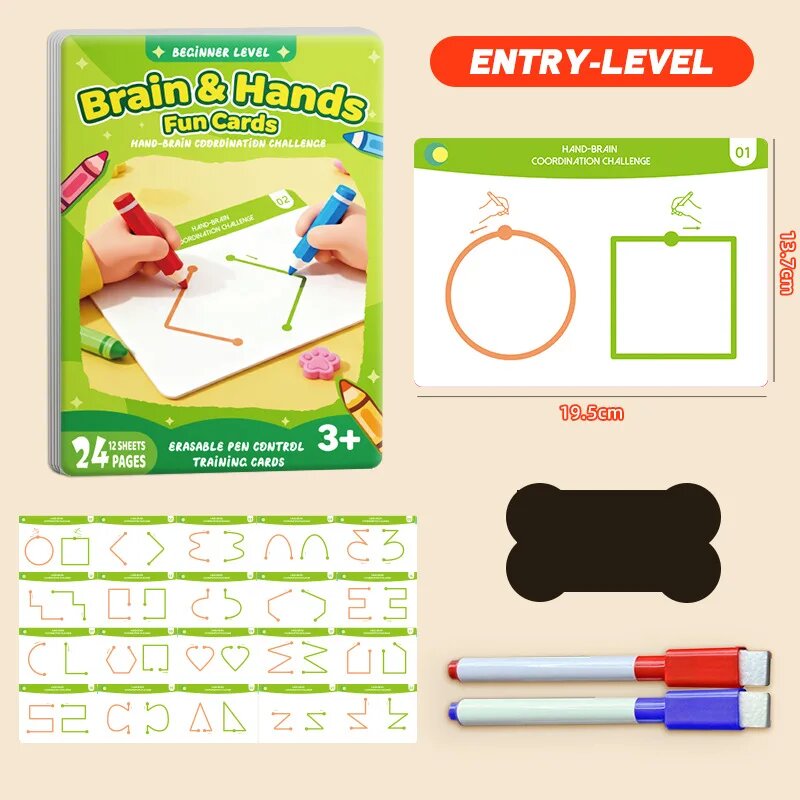 Книга для тренировки мозга детей BOHY Entry-Level