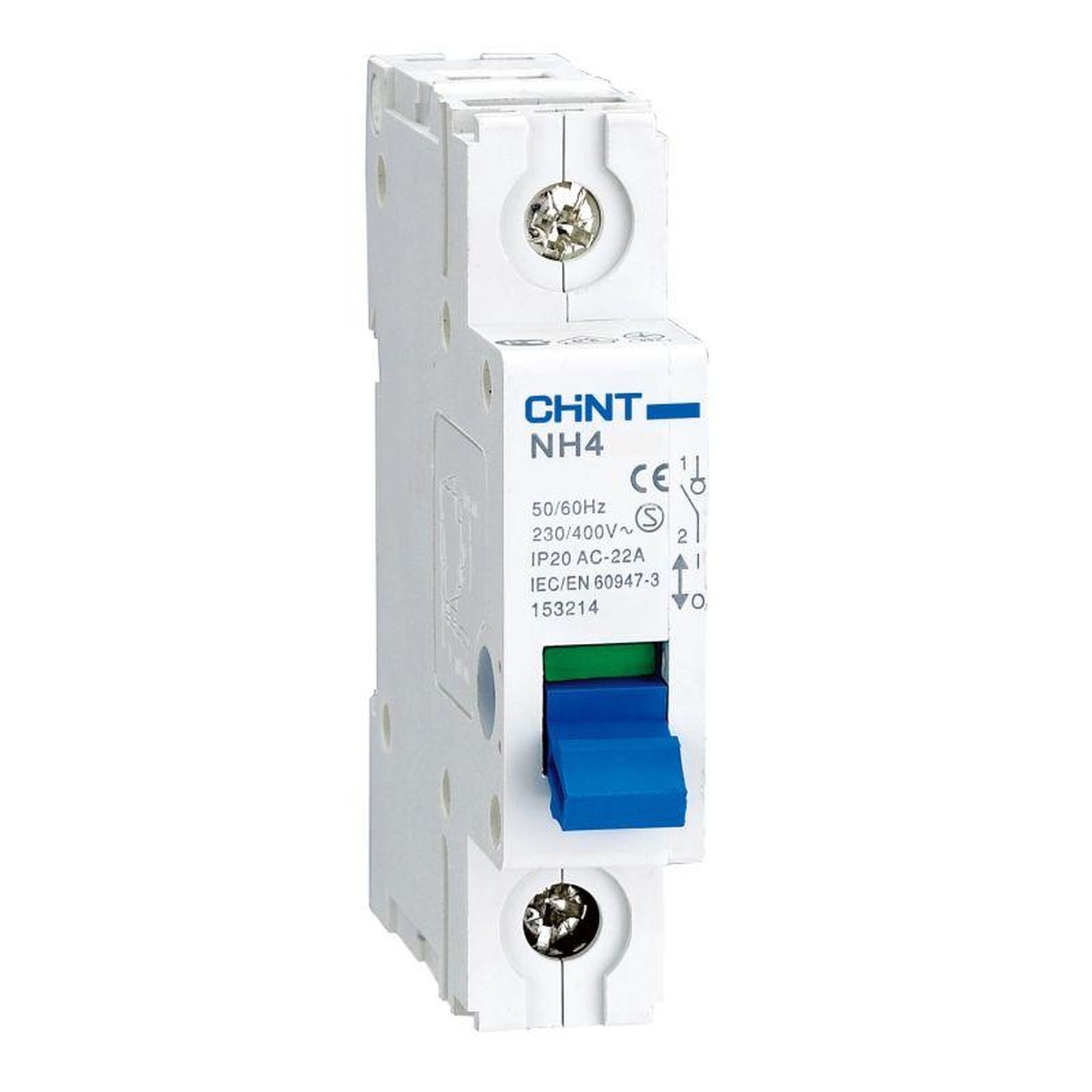 Выключатель нагрузки CHINT 398032, 1п, 125А, IP20, NH4 (R), на DIN-рейку