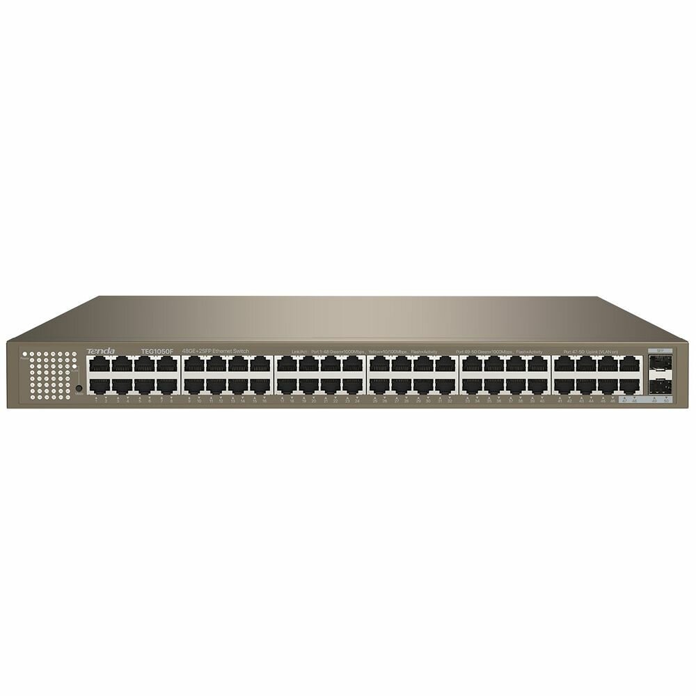 Коммутатор 48PORT 1000M 2SFP TEG1050F TENDA