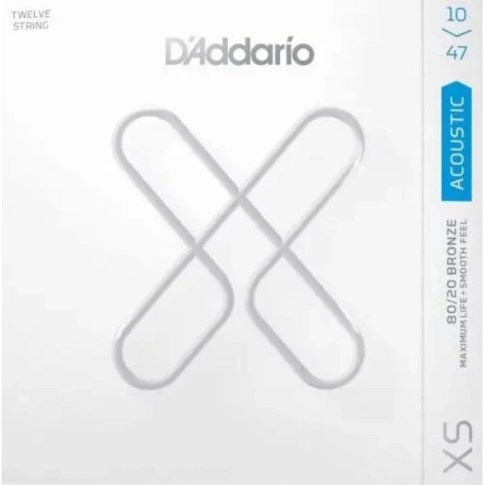 DAddario XSABR1047-12 Комплект струн для 12-струнной акустической гитары 10-47