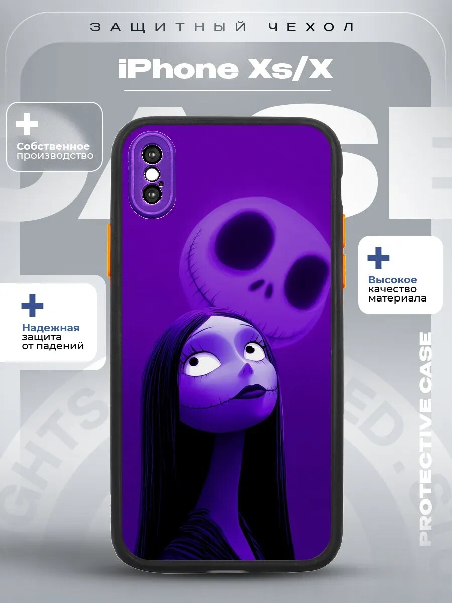 Чехол на iPhone Xs/X с принтом девочка