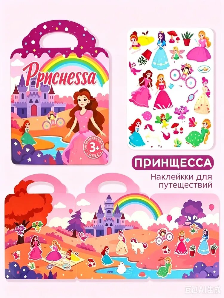 Тока бока, вырезалка с многоразовыми наклейками, Буква-Ленд