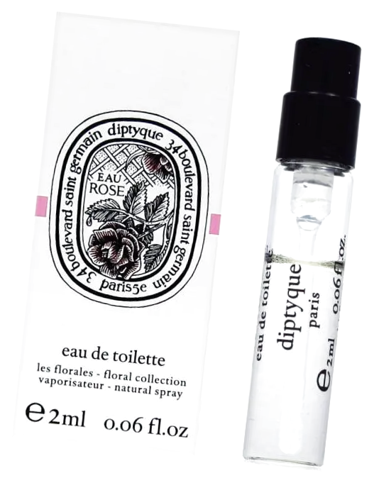 Diptyque Eau Rose 2 мл пробник туалетной воды женской - Диптик О Роз Розовая вода миниатюра
