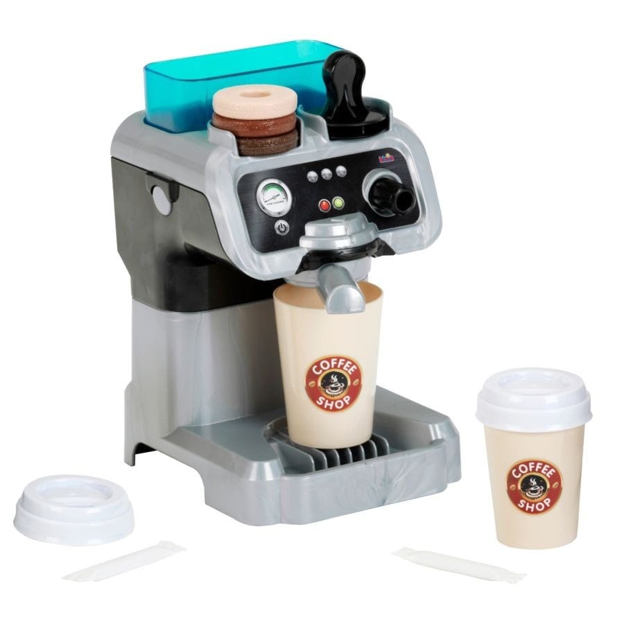 Сюжетно-ролевая игрушка Klein 9510 Barista, набор бариста для эспрессо, красный, 18,5 см