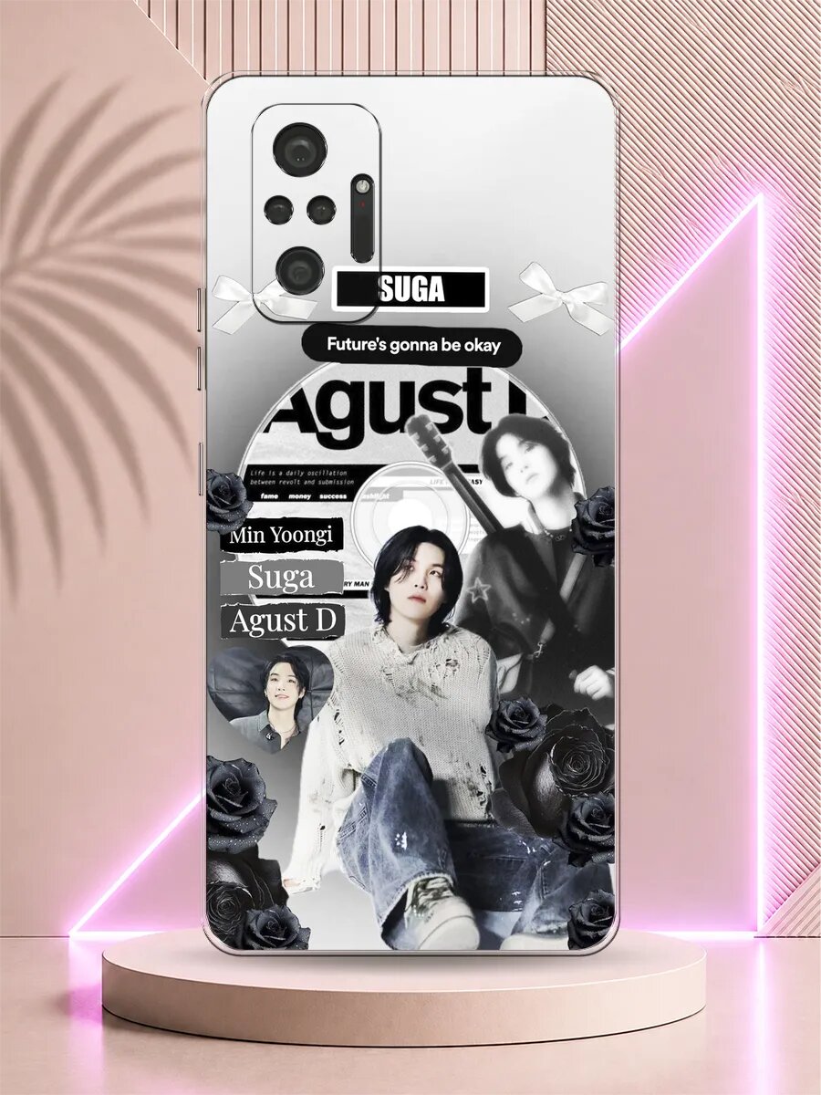 Чехол на Redmi Note 10 Pro BTS Suga