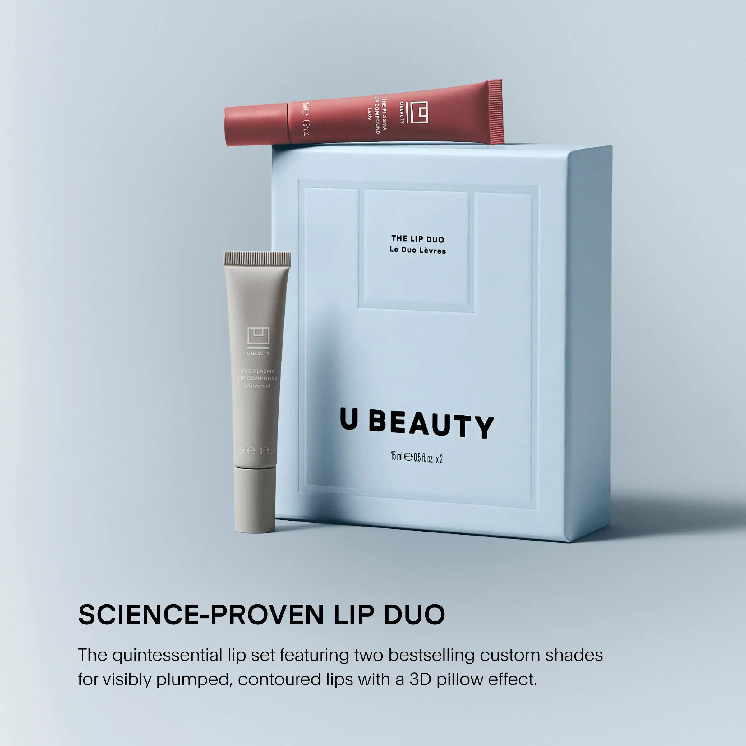 U Beauty Набор бальзамов для губ The Lip Duo, 2x15мл