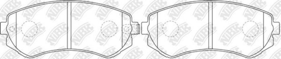 Колодки тормозные дисковые задние NIBK PN2199 для NISSAN