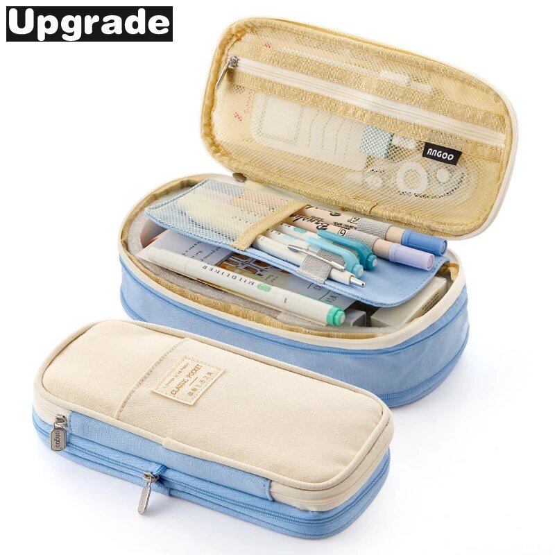 Пенал Upgrade sky blue, холщовый