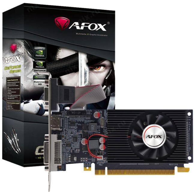 AF610-2048D3L8 Afox Видеокарта Afox GT610 2GB DDR3 64bit VGA DVI HDMI 1FAN LP RTL