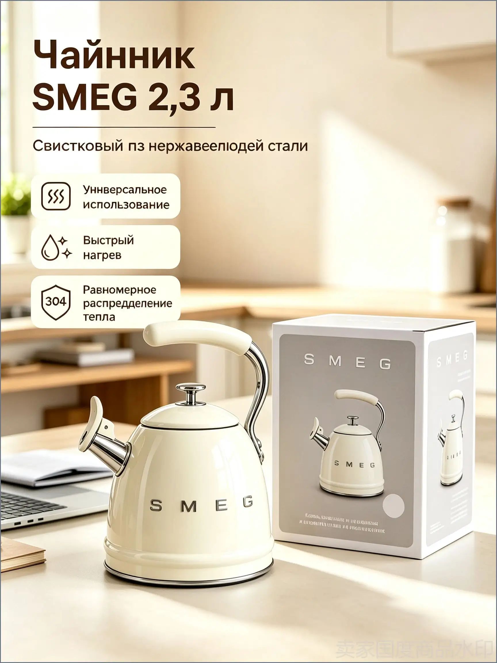 Электрический чайник 561310202012, бежевый