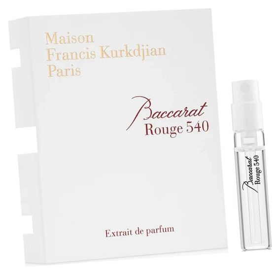 Maison Francis Kurkdjian Baccarat Rouge 540 Extrait De Parfum пробник духов унисекс 2 мл - красные Баккара