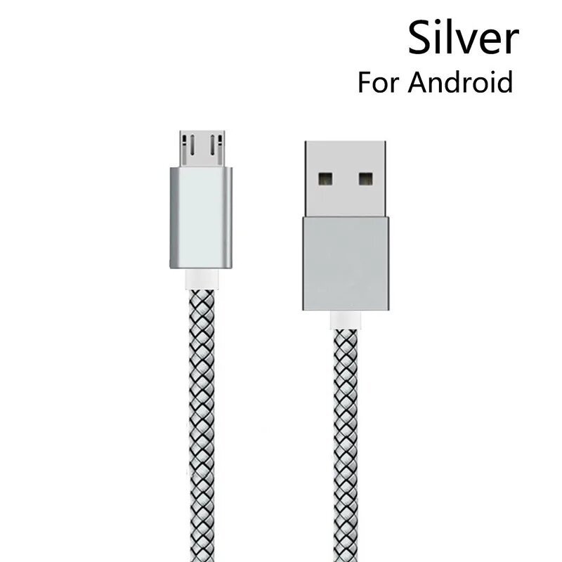Кабель Micro USB Silver 0.25м для Android