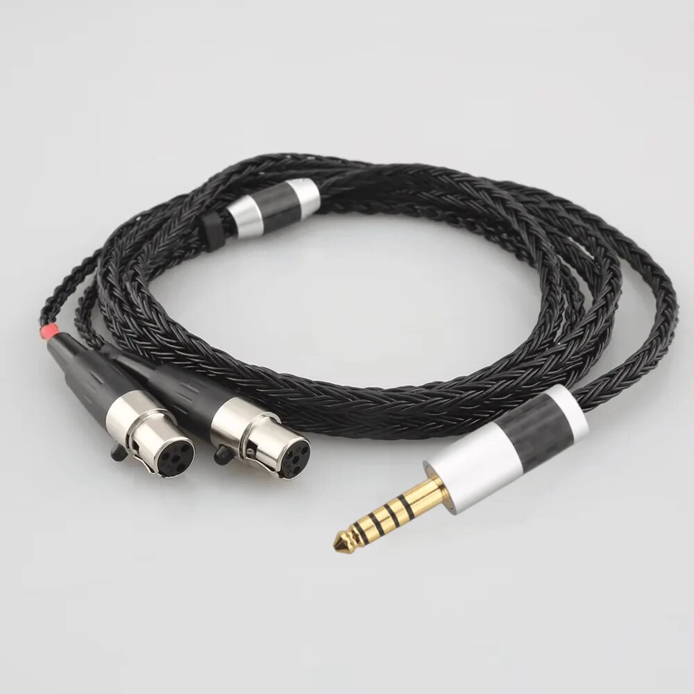 Аудиокабель 7N OCC 2м, 4.4mm Male balanced, черный