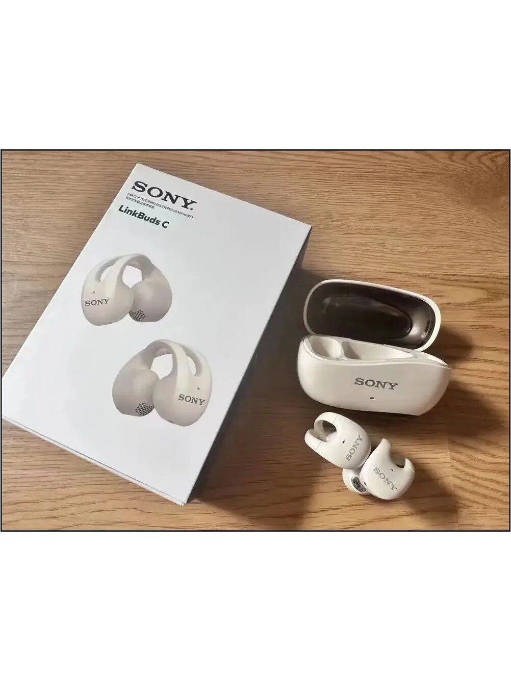Беспроводные наушники Sony LinkBuds C с микрофоном, бежевые, True Wireless