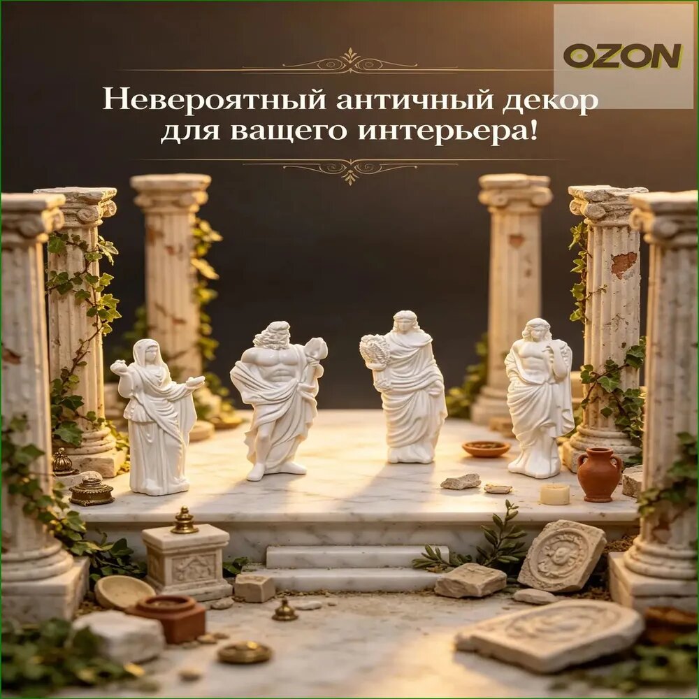 Премиум набор миниатюрных фигурок древнегреческих божеств, созданных для диорамы и украшения дома в качестве эксклюзивного подарка ценителям античности