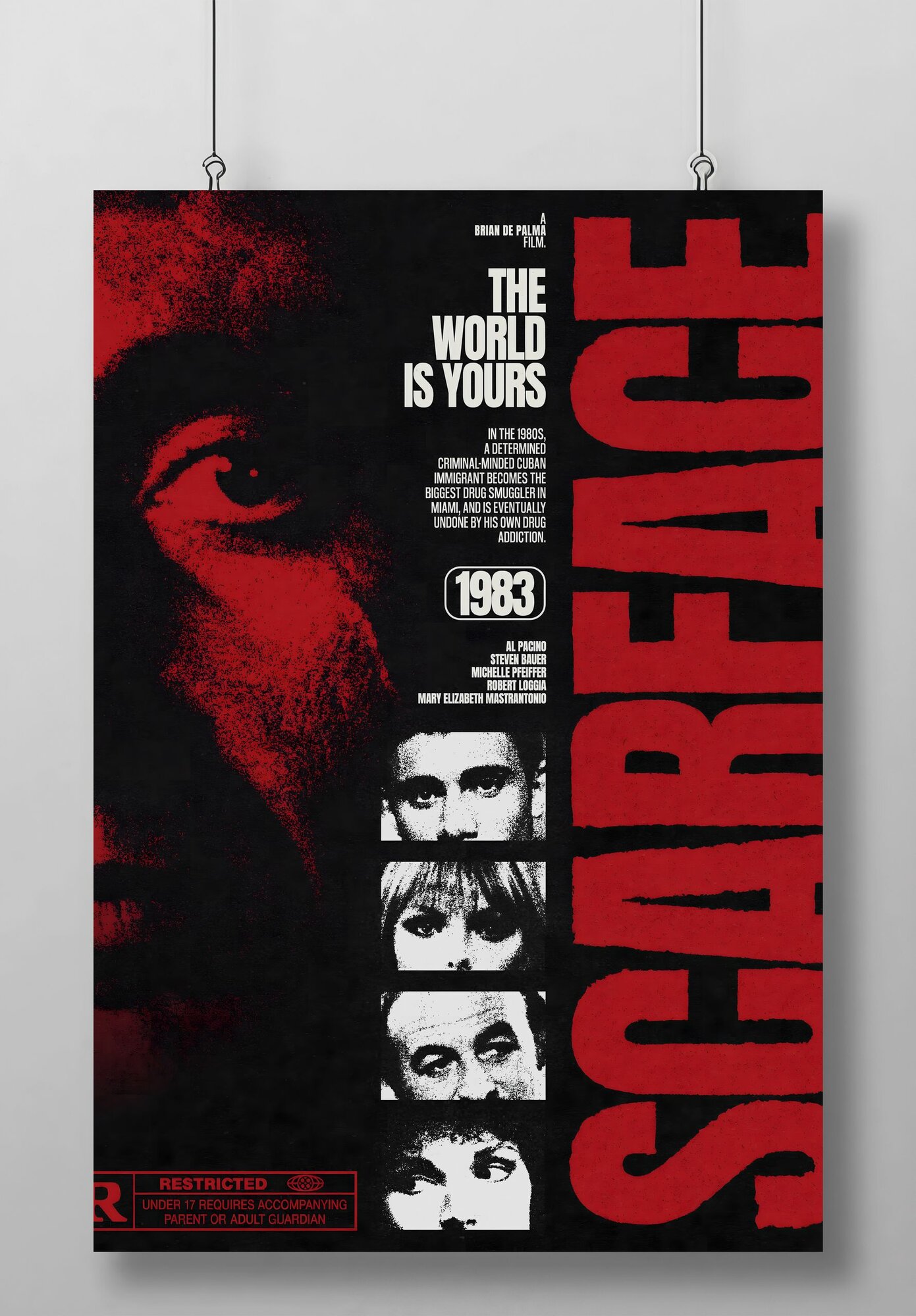 Постер/Плакат Лицо Со Шрамом (Scarface)