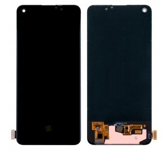 Дисплей для Realme 8 4G (RMX3085) в сборе с тачскрином Черный - (OLED)