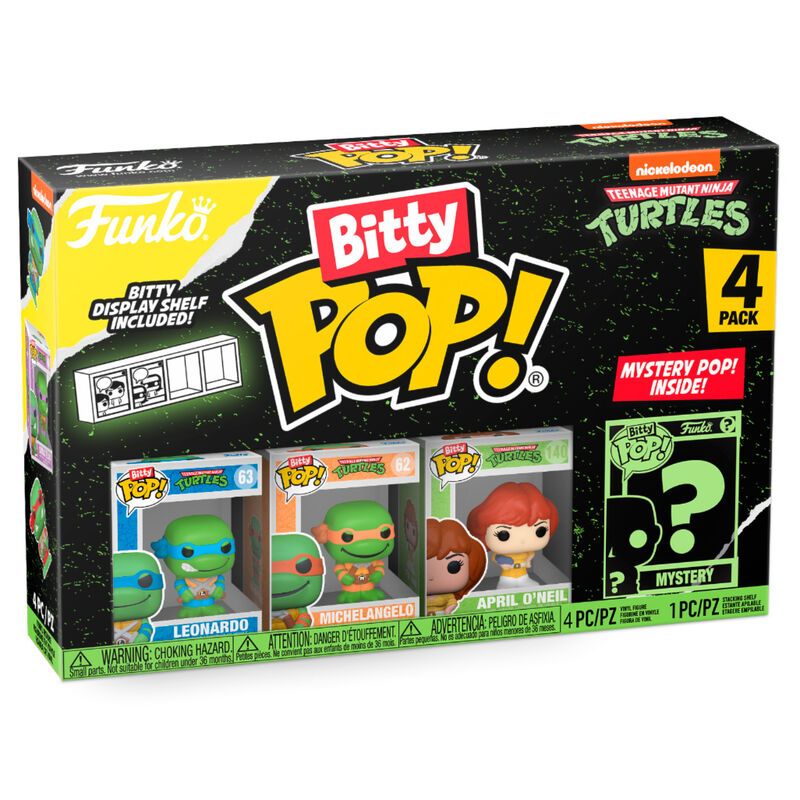 Набор фигурок Funko Blister, 4 штуки: Bitty POP, Черепашки-ниндзя, Леонардо