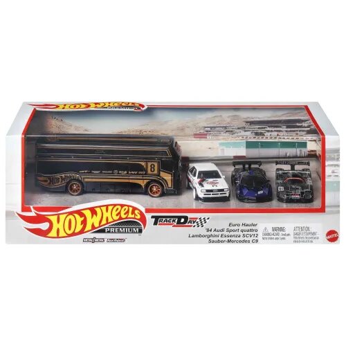 Коллекционный набор Hot Wheels Premium «Track Day», 4 металлические машинки 1:64, в коробке