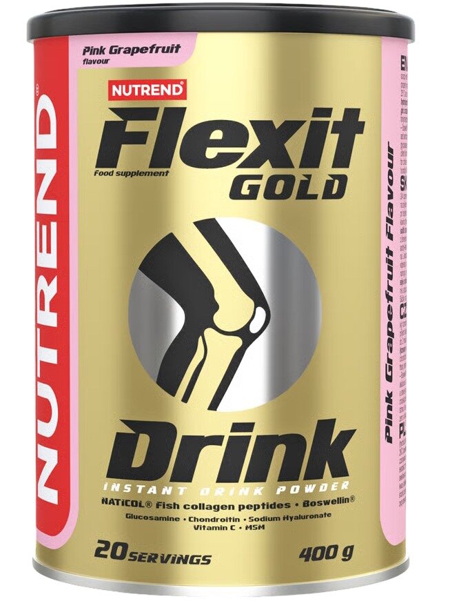 Комплекс хондропротекторов NUTREND Flexit Gold Drink 400 г, Розовый грейпфрут