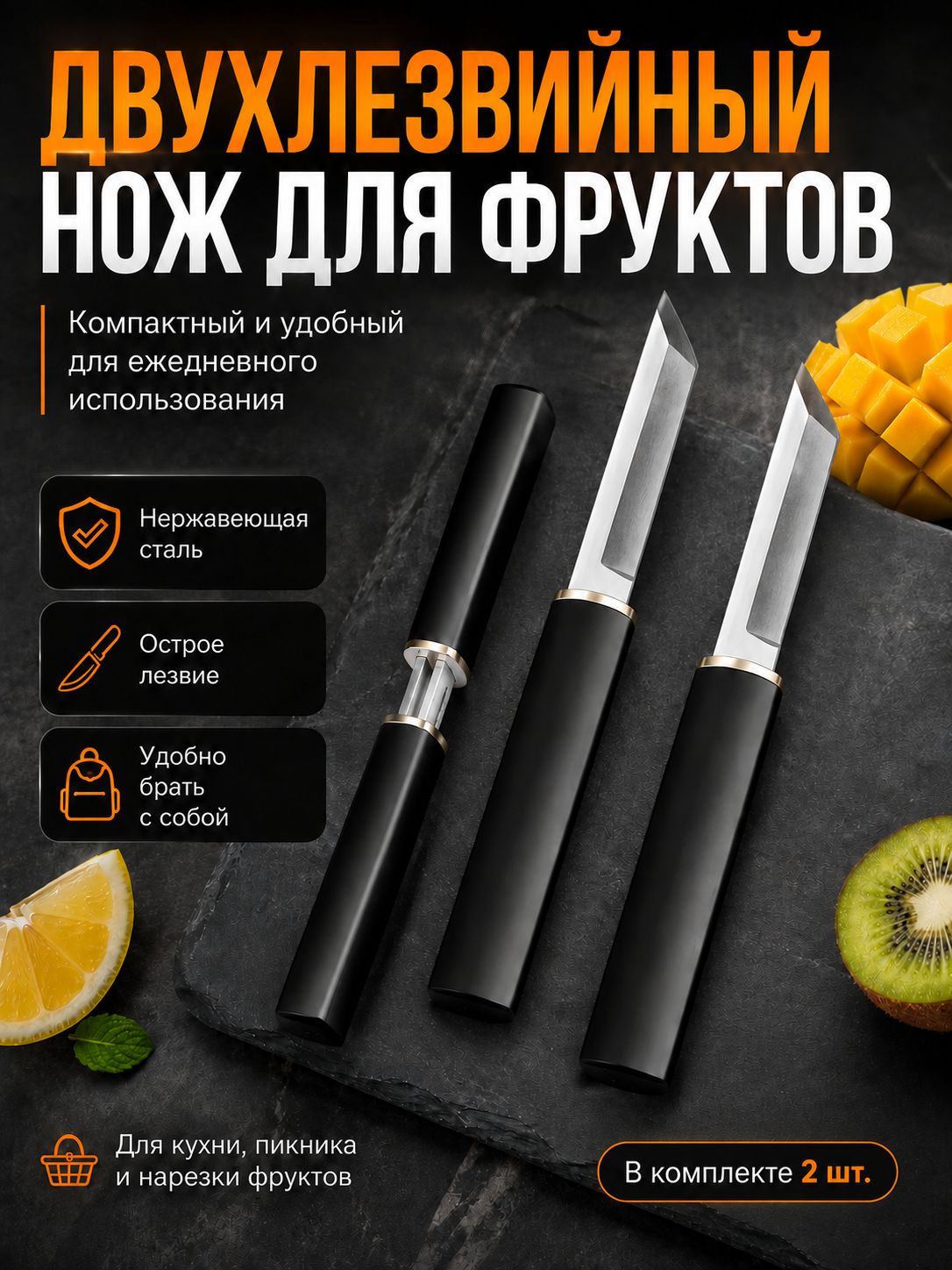 Садовый нож, лезвиеСталь