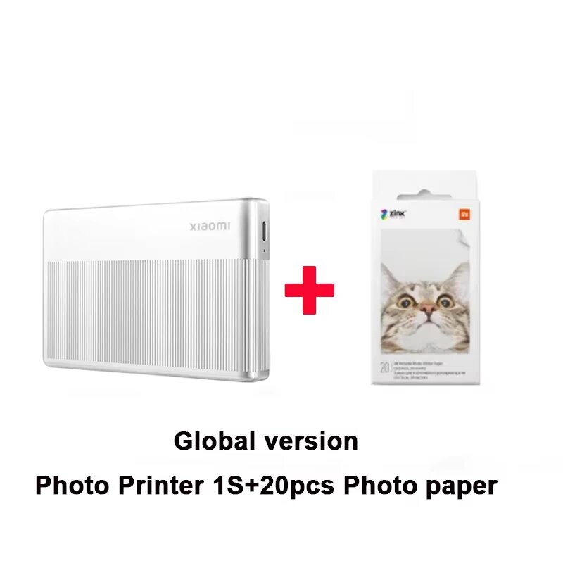 Xiaomi Photo Printer 1S + 20шт фотобумаги
