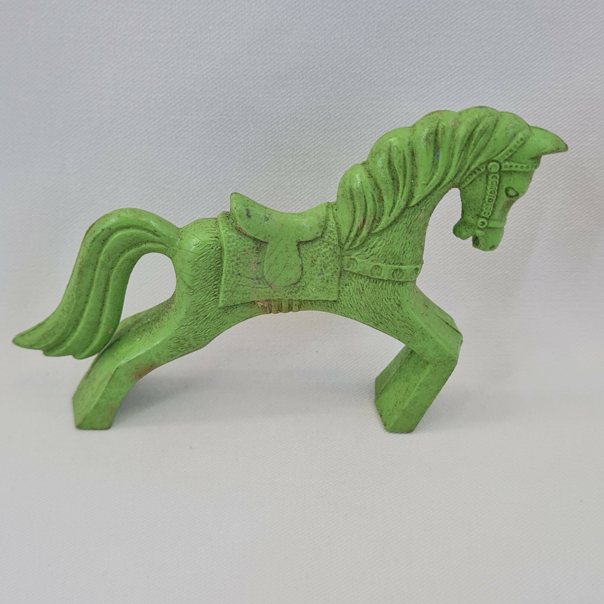 Фигурка всадника на коне, винтаж СССР. Игрушка для сюжетных игр и оформления декорации эпохи СССР