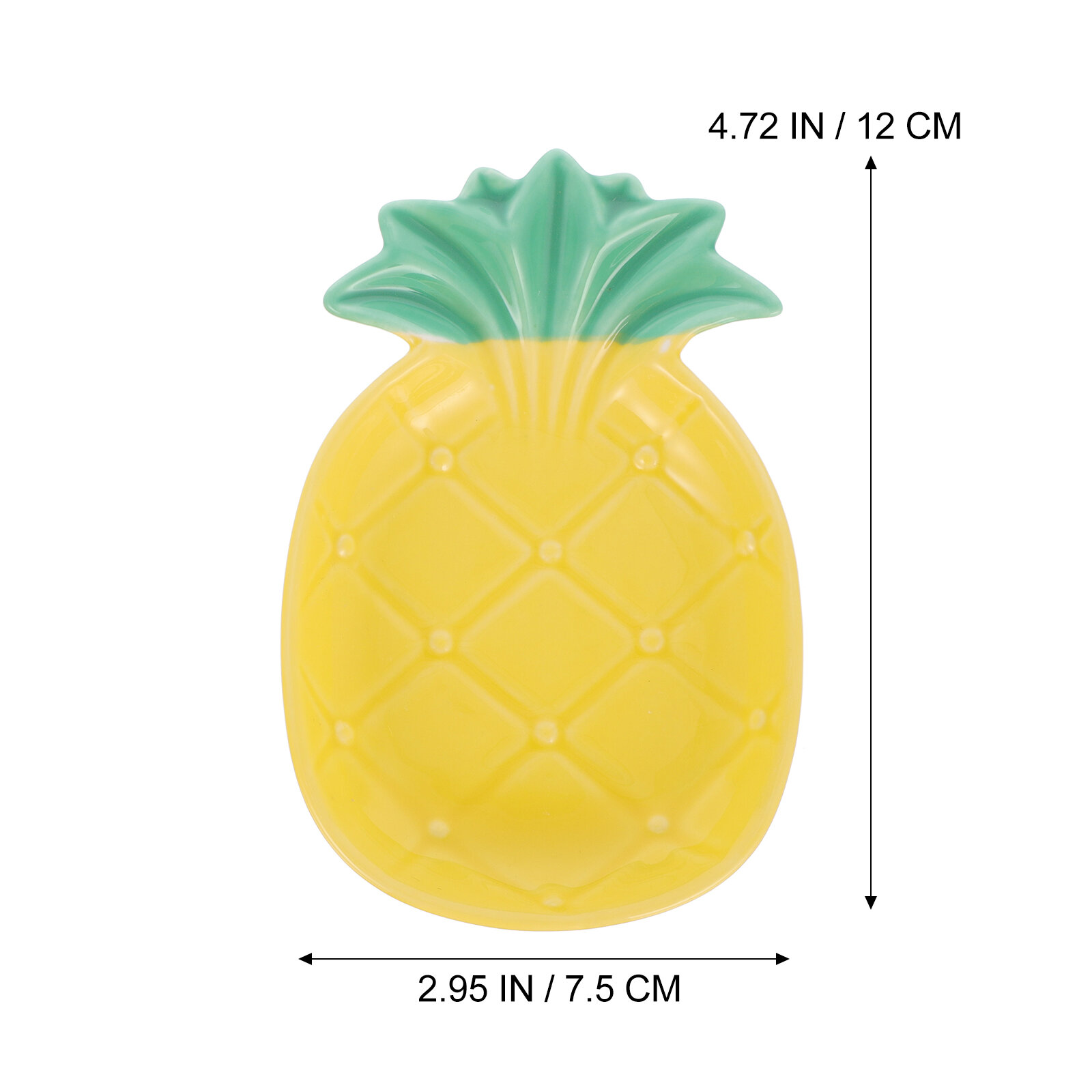 2 Шт Соусник Керамический В Forme Ананаса Подача Приправ 13.00X8.00X2.00Cm