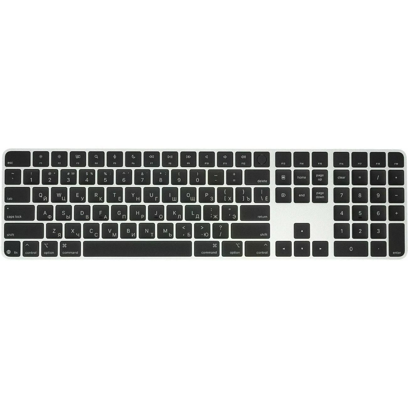 Клавиатура беспроводная Apple Magic Keyboard Touch Numeric Black USB-C MXK83