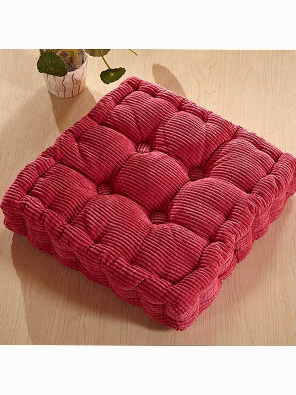Квадратная накладка на сиденье versatile из мягкого плюша, розовый, 48x48 см