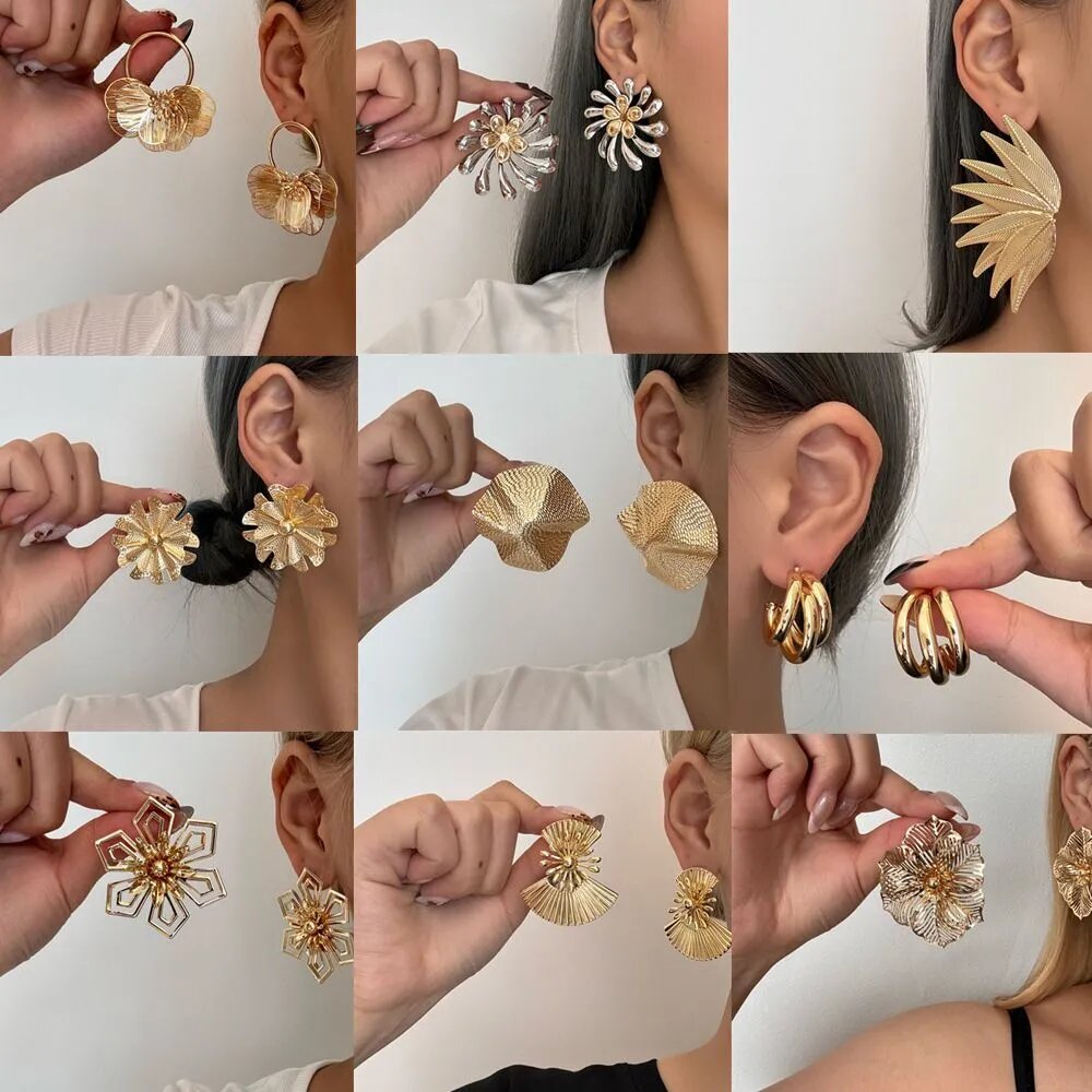 Серьги, золотой — фото 1