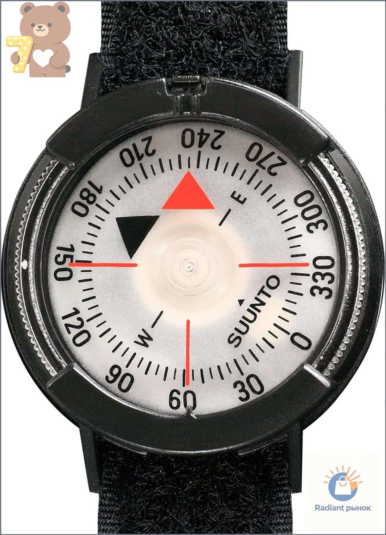 SUUNTO M-9 Многофункциональный наручный компас с ремешком на липучке, подходящий для пеших прогулок и приключений