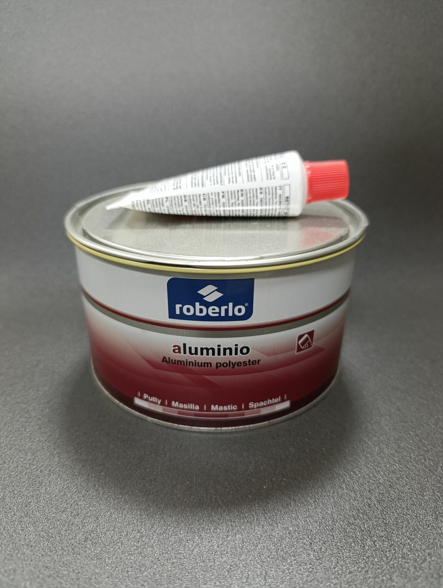 ROBERLO Шпатлевка 2K ALUMINIO полиэфирная с алюминием 1.6кг