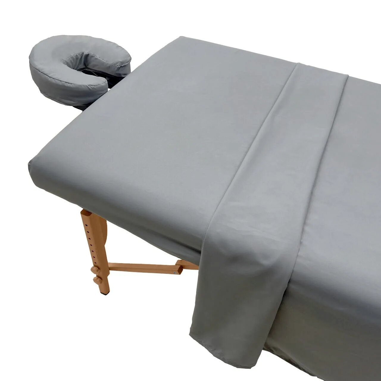 Комплект постельного белья для массажного стола Premium Microfiber 3 предмета Серый, Grey