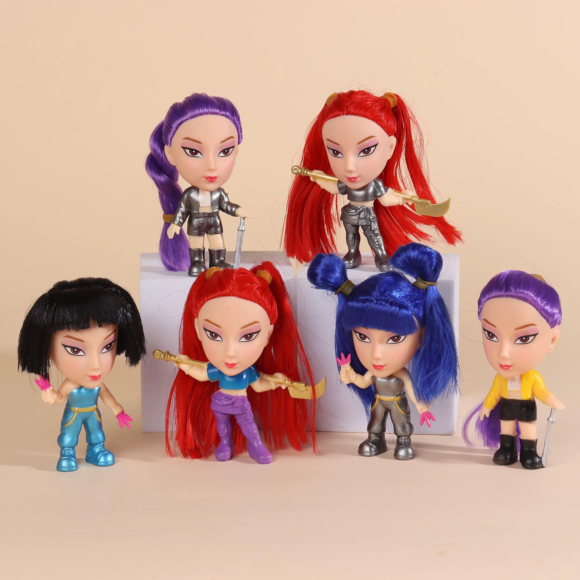 Фигурки Kpop Hunter Girls Модель B 6 шт. PVC коллекционные игрушки в OPP пакете подарок для девочек