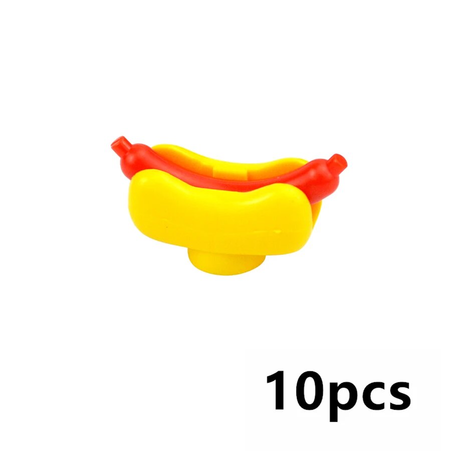 Конструктор ледуо City Hot Dog, желтый, 10 шт.