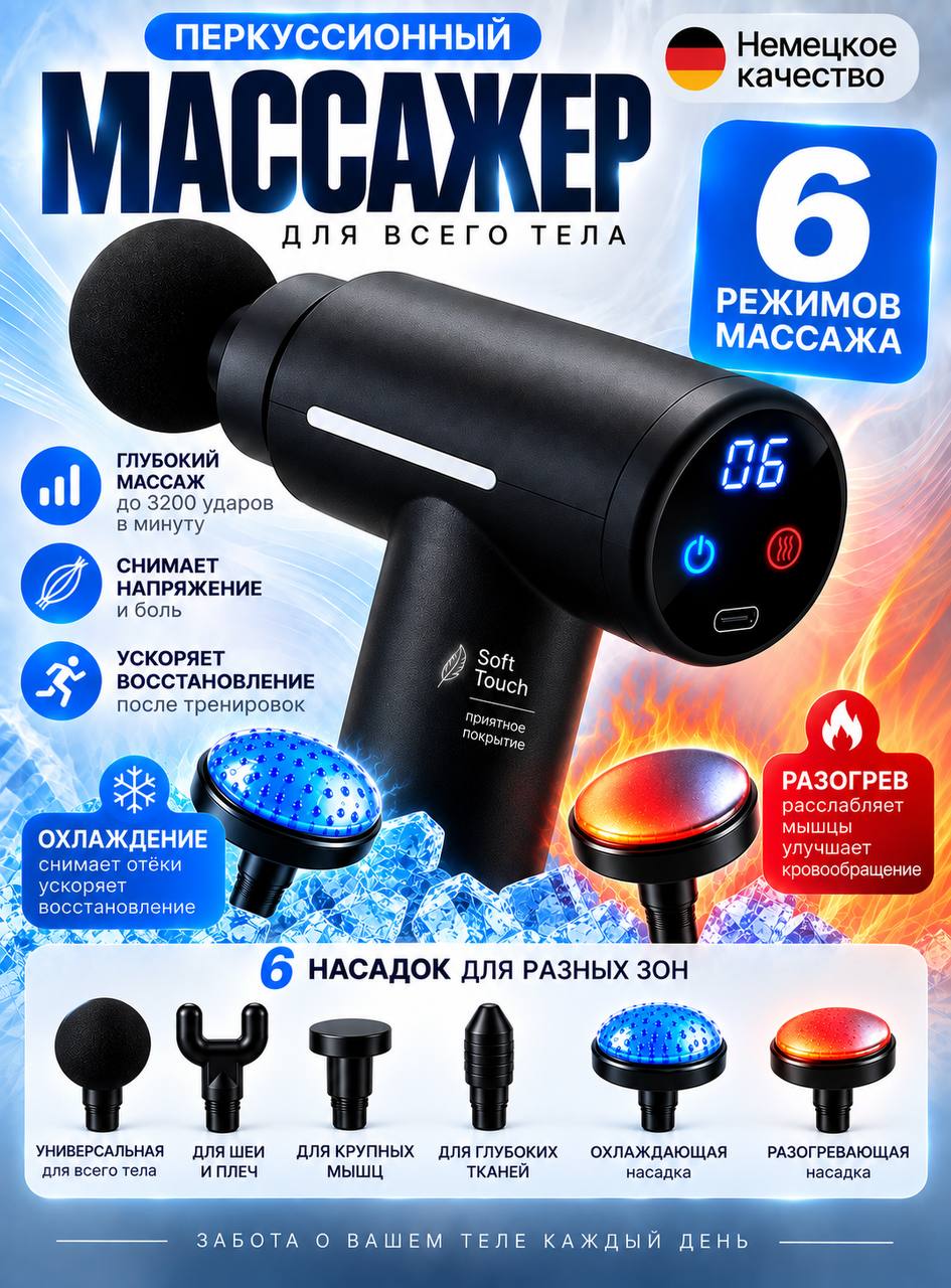 Перкуссионный массажер для тела