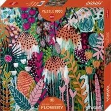 Пазл HEYE Flowery, Рубиновое солнце, Bernadette Twomey, 1000 элементов, 56x56 см