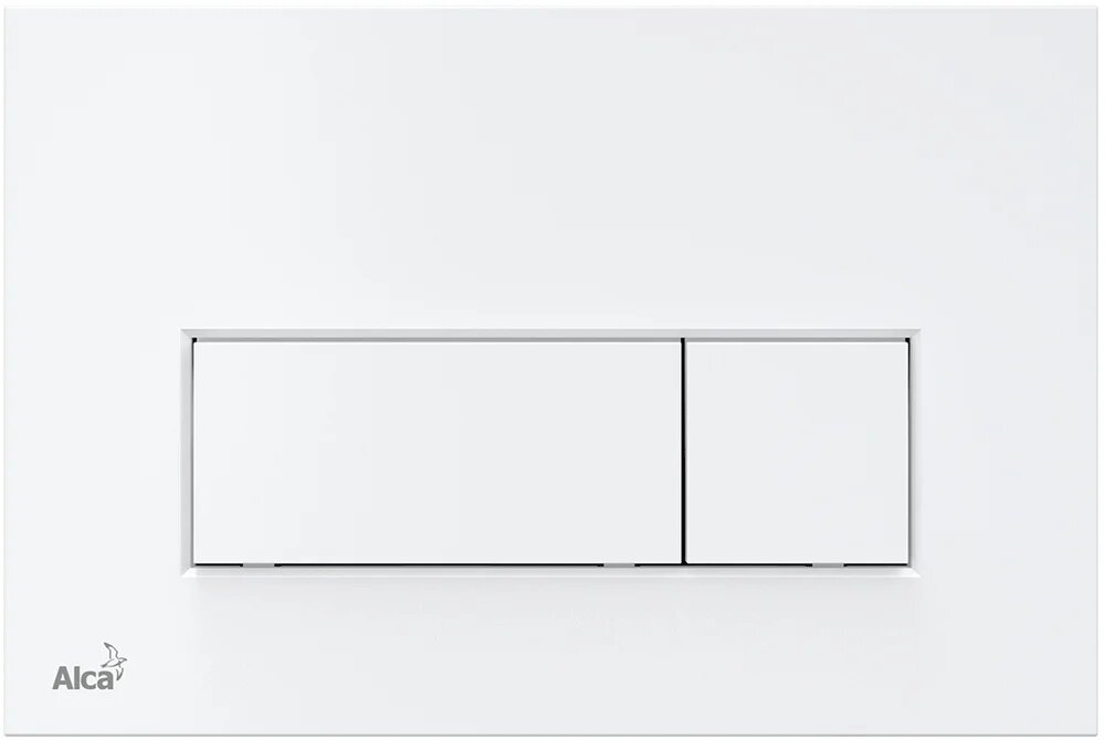 Кнопка смыва для инсталляции AlcaPlast Thin THIN M570 белая, глянцевая, двойной смыв