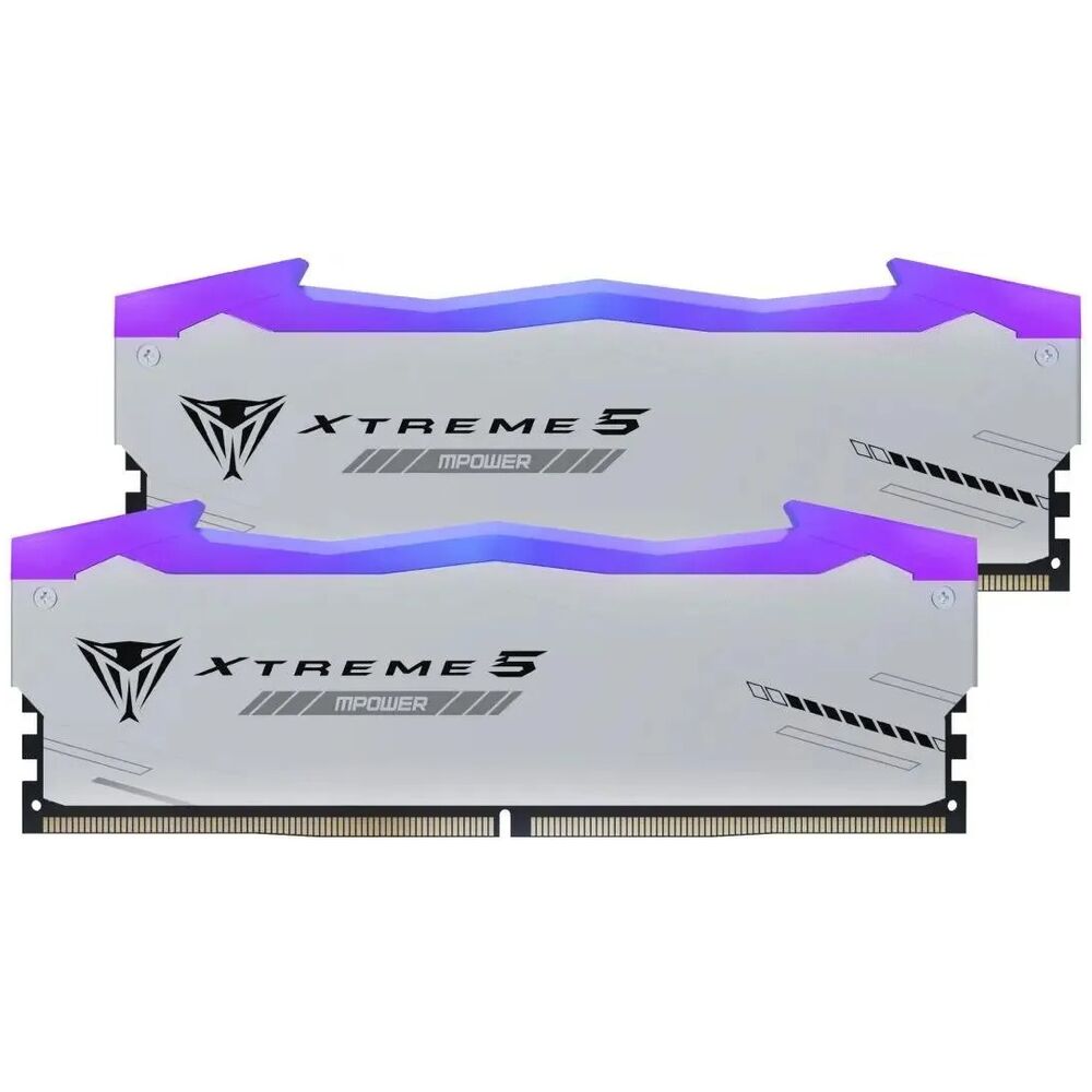 Модуль памяти DIMM 32Gb 2х16Gb DDR5 PC51200 6400MHz Patriot Memory Viper Xtreme 5 RGB Black (PVXR532G64C32K)