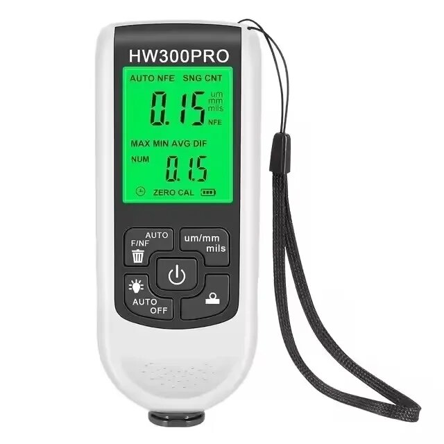 Толщиномер краски HW300 Pro White 0-2000 мкм