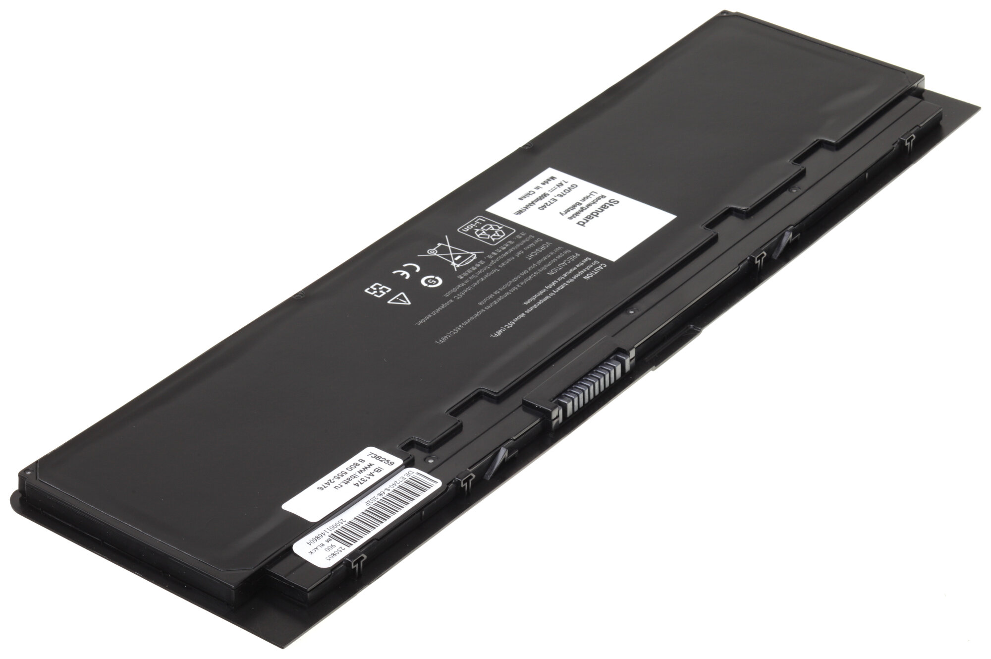Аккумулятор iBatt 5600mAh для ноутбука Dell Latitude E7240 (451-BBFX, HJ8KP, WD52H) 7.4V